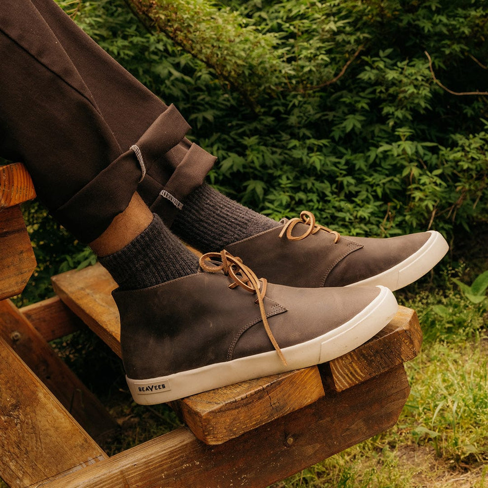 Mens - Maslon Desert Boot - Charcoal – SeaVees