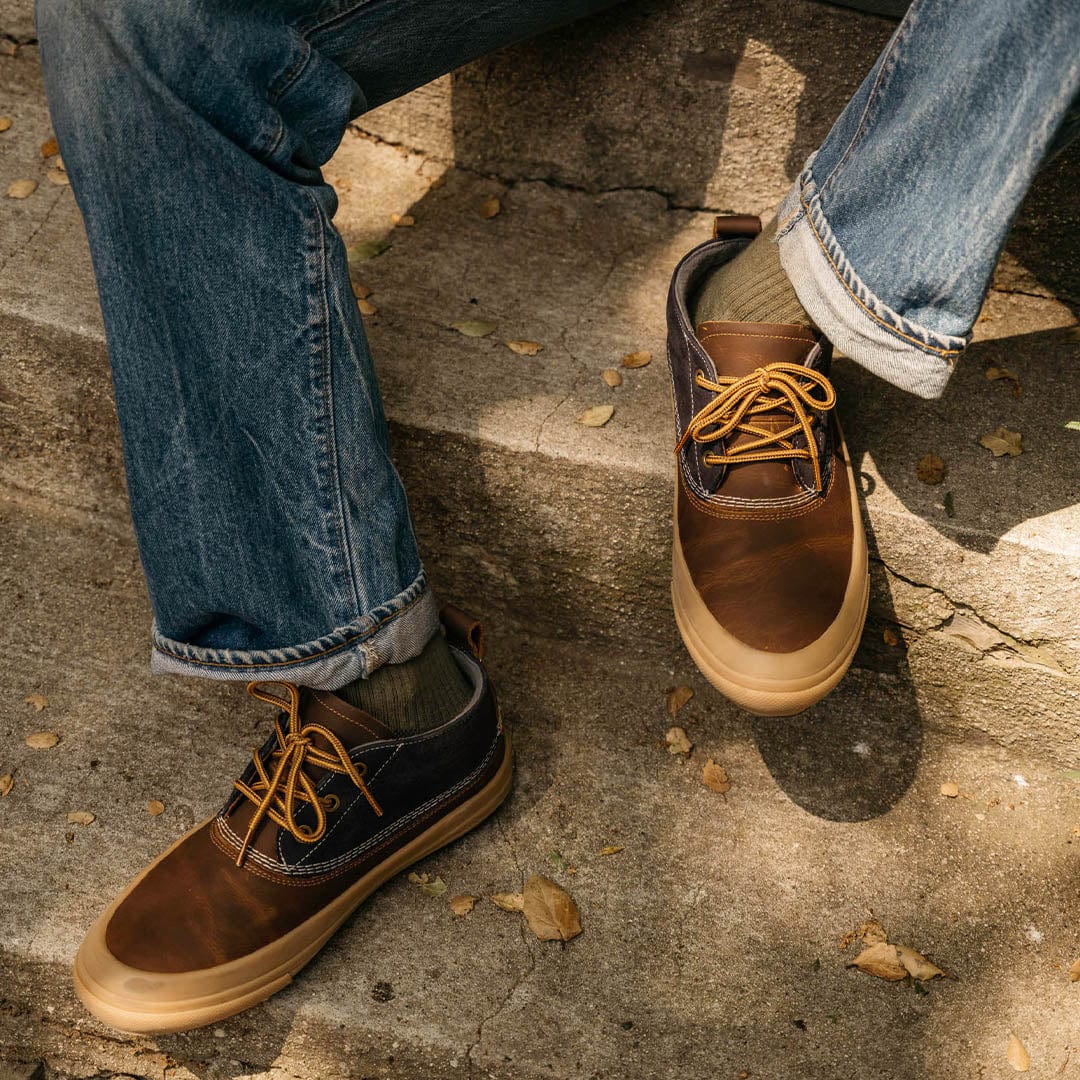 Mens - Carson 3 Eye Boot - Peacoat Navy / Bark – SeaVees